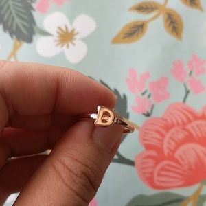 BaubleBar | Jewelry | Nwot Letter D Stackable Letter Ring | Poshmark